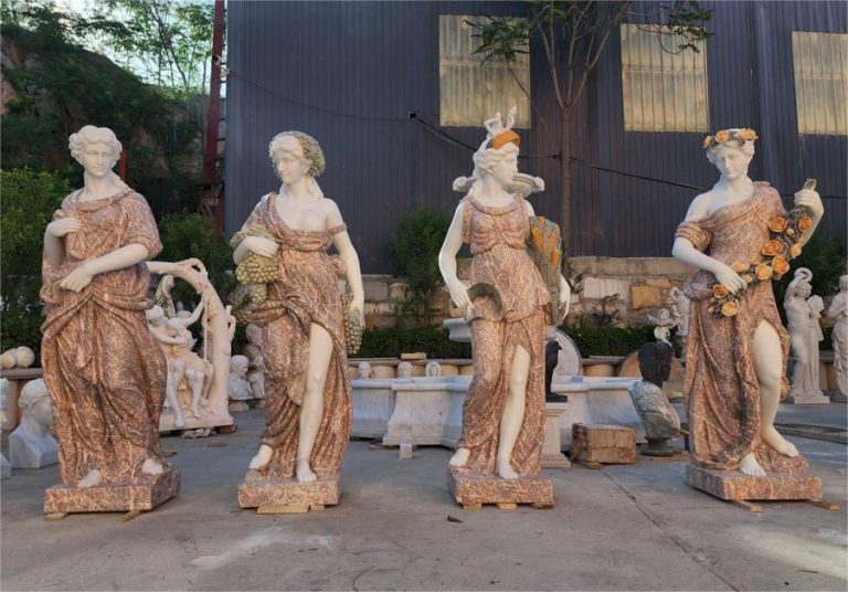 Marble God Of The Four Seasons Statues for Garden-YouFine Sculpture