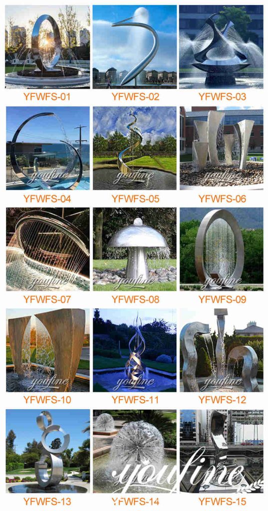 Large Metal Water Feature Fountain Outdoor Manufacturer