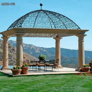 Majestic Marble Square Gazebo Designs