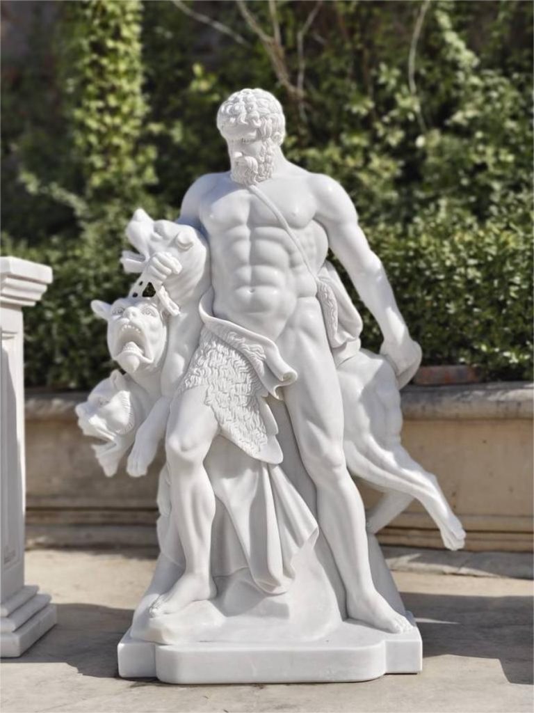 Hand Carved Marble Farnese Hercules Statue