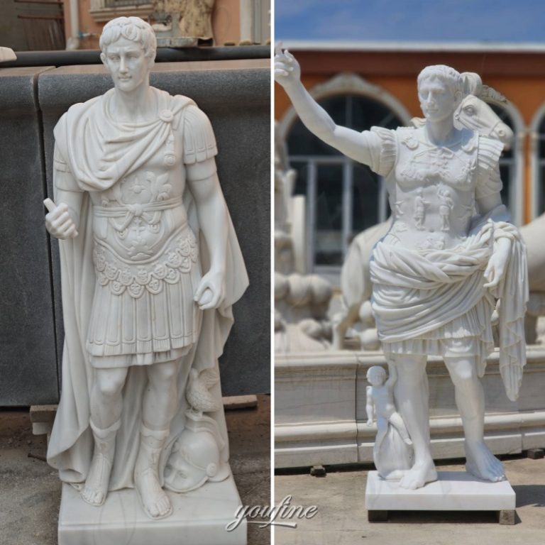 Marble Augustus of Prima Porta Statue Replica