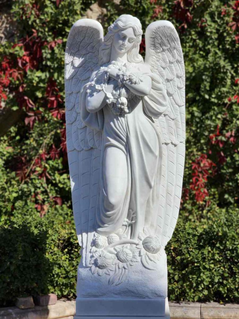 Natural Marble Life Size Angel Statue