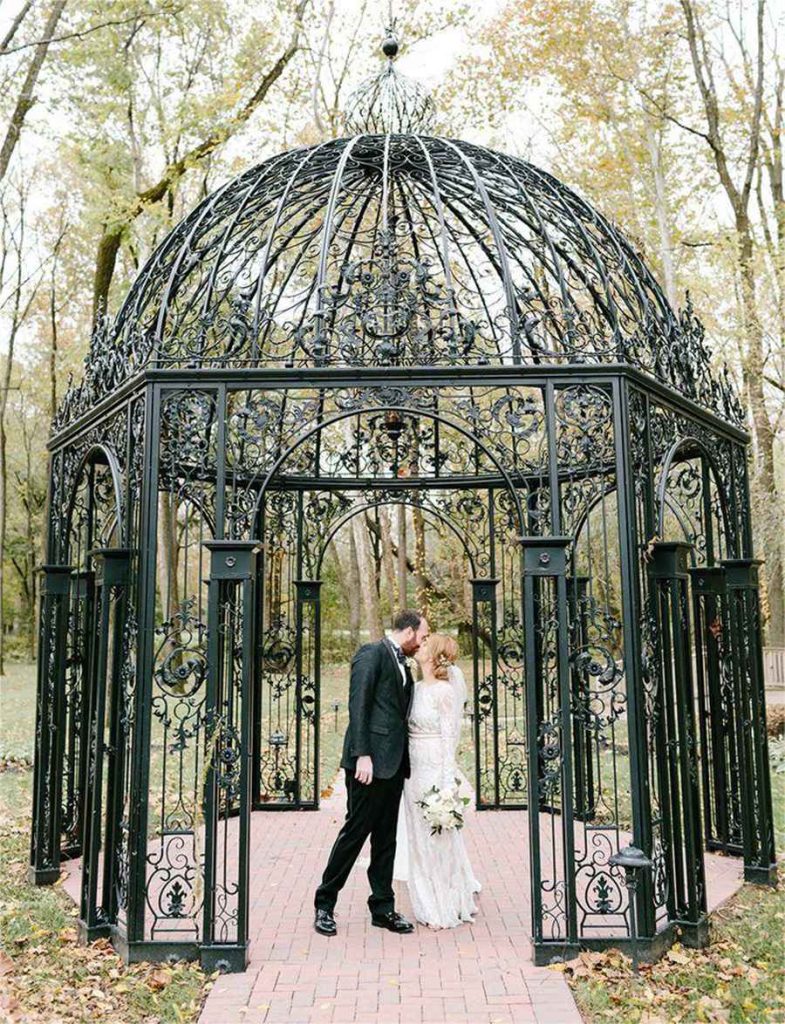 Top 10 Popular Round Wrought Iron Wedding Gazebo - YouFine