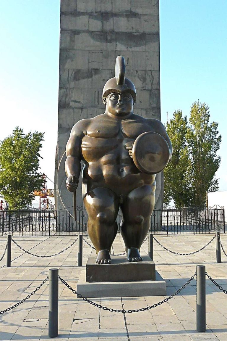 Fernando Botero Bronze Fat Roman Statue