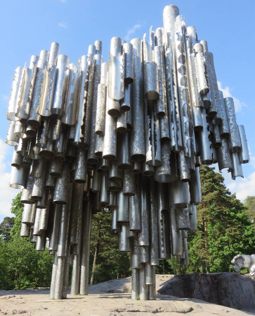 Outdoor Stainless Steel Pipe Organ Sibelius Sculpture