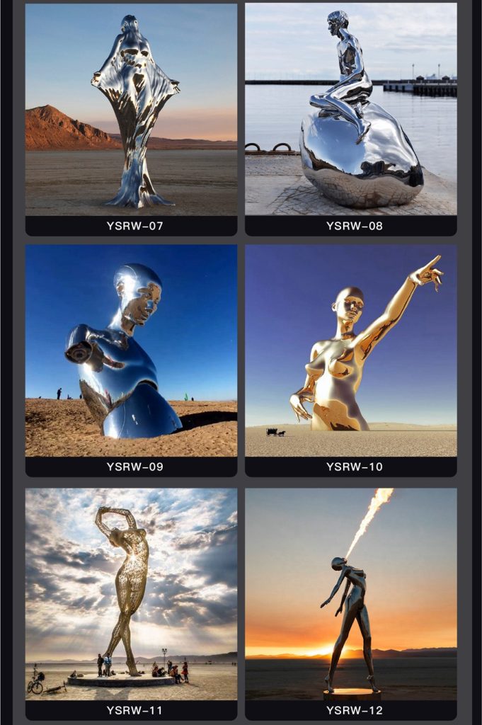 Stainless Steel Mothman Statue Replica for Sale