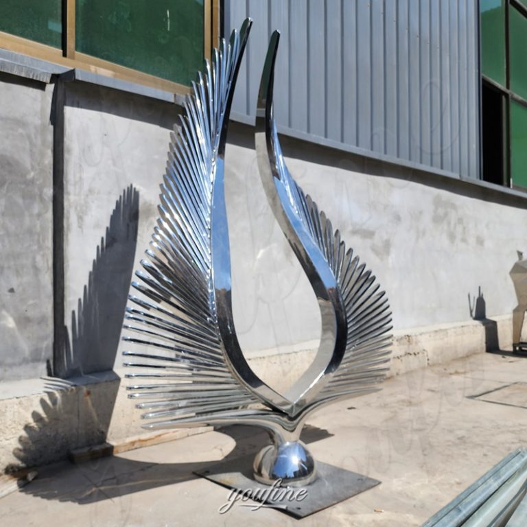 Modern Large Metal Angel Wings Sculpture for Outdoor