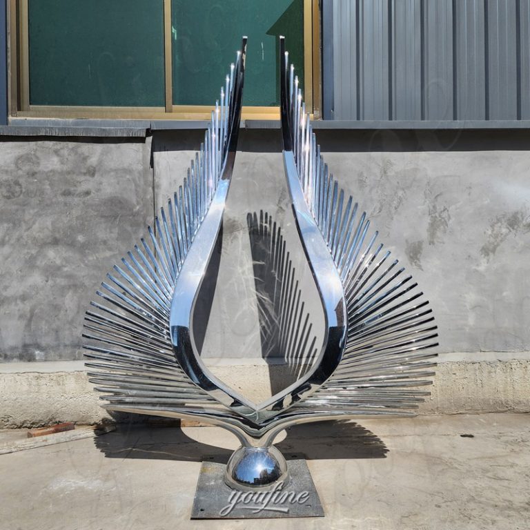 Modern Large Metal Angel Wings Sculpture for Outdoor