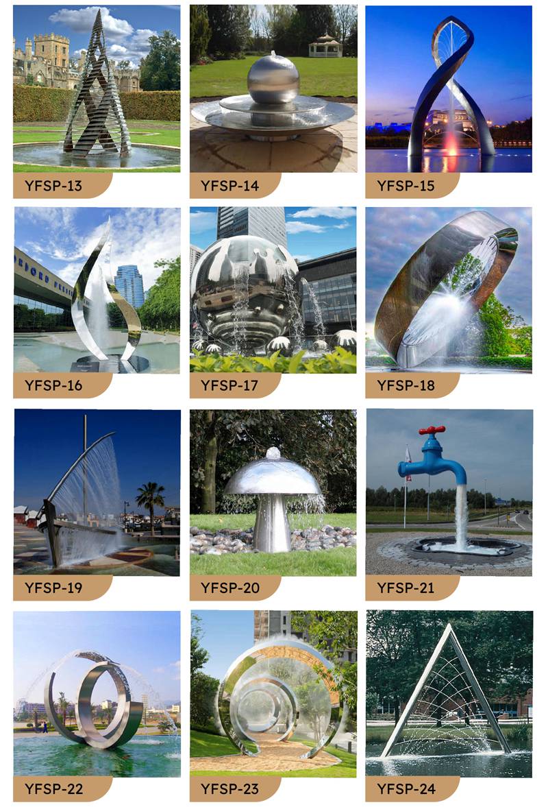 Three C Large Metal Outdoor Fountain