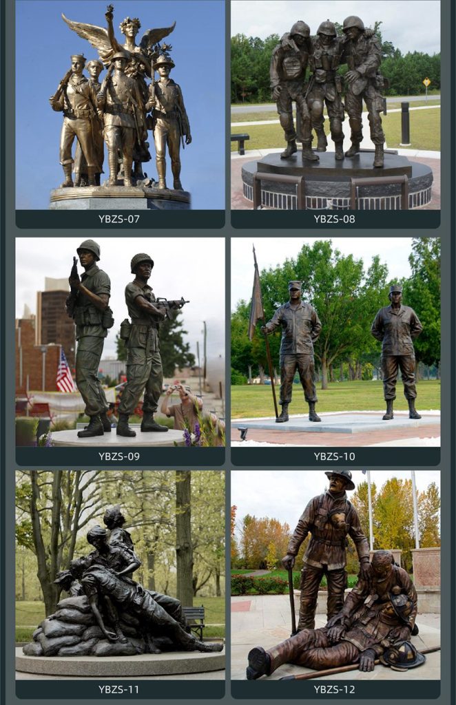 Custom Marine Corps War Bronze Army Statues