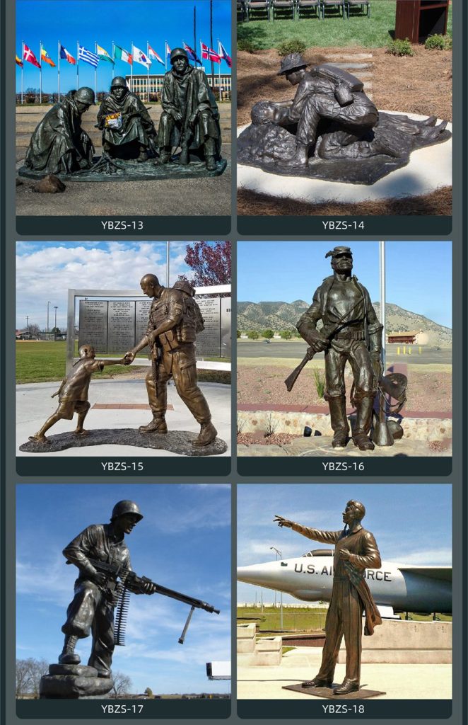 Custom Marine Corps War Bronze Army Statues