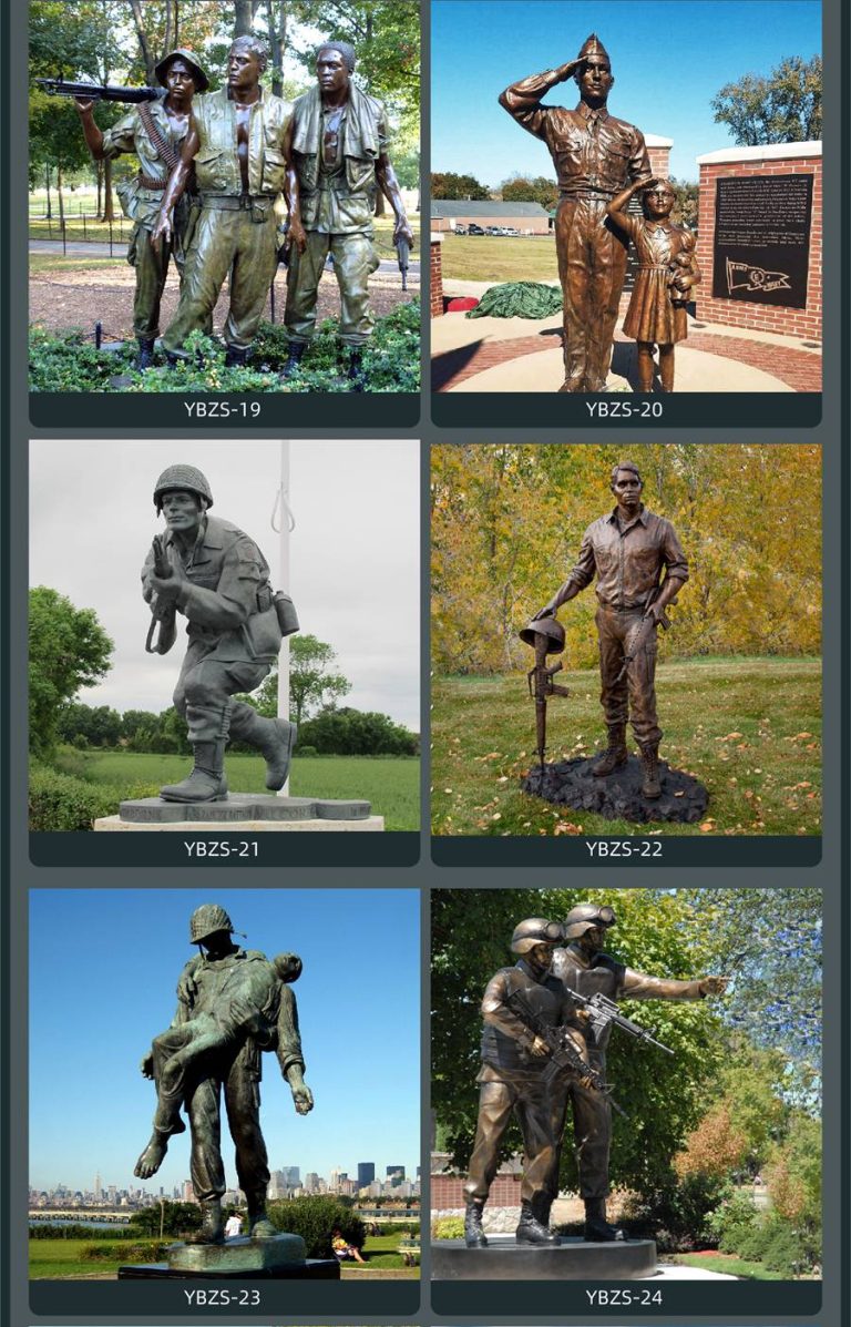 Custom Marine Corps War Bronze Army Statues