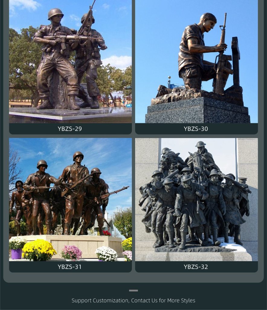Custom Marine Corps War Bronze Army Statues