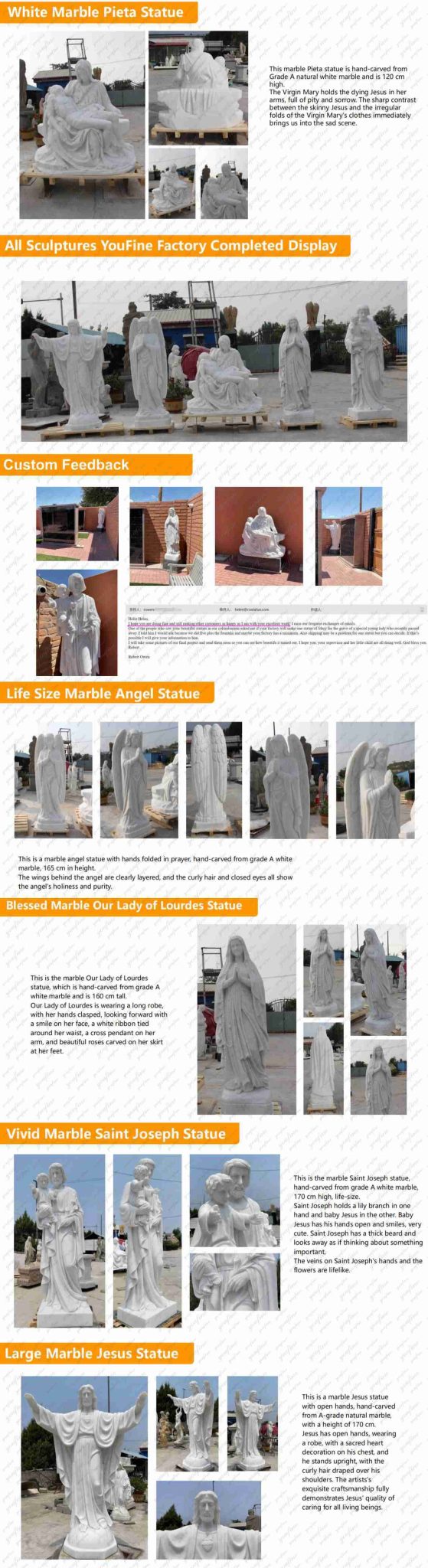 Marble Church Sculpture - YouFine Sculpture