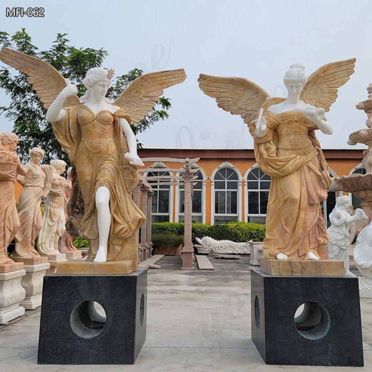 Marble Guardian Angel Outdoor Statue for Sale