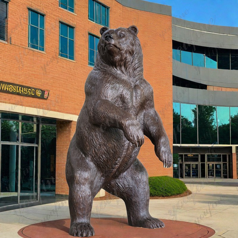 Bronze Large Outdoor Grizzly Bear Statues