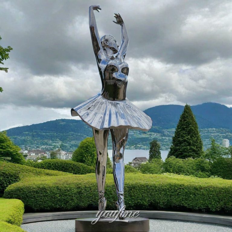 Modern Metal Ballerina Sculpture for Outdoor