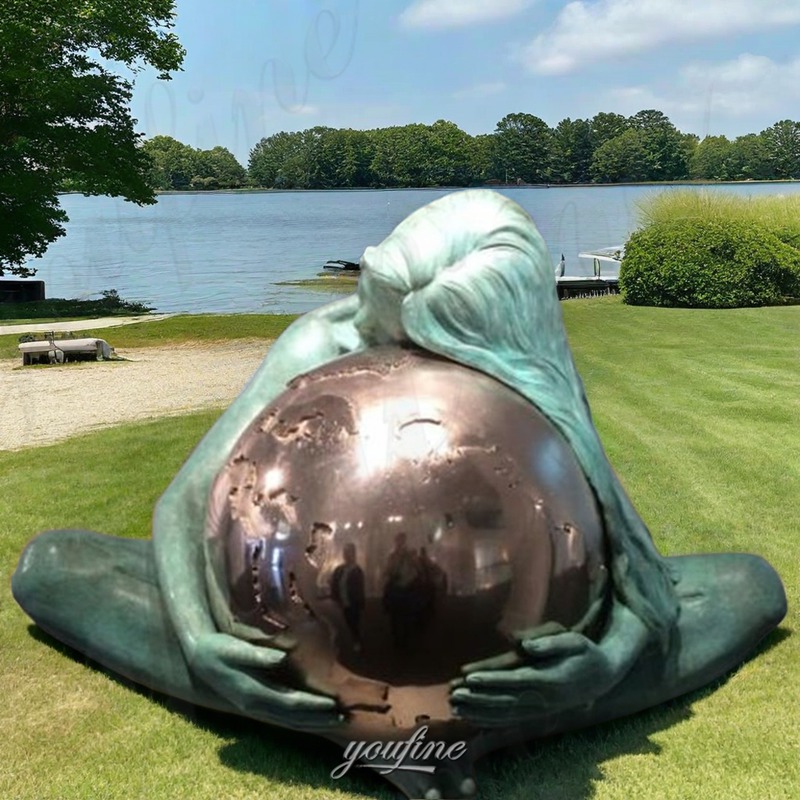 Custom Bronze Mother Earth Sculpture