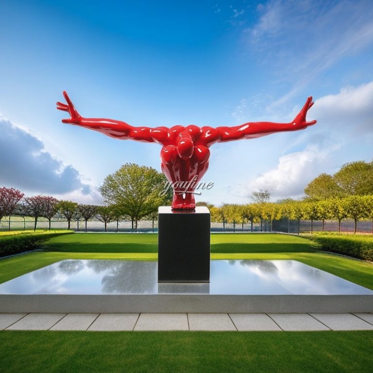 Metal Diving Man Sculpture for Swimming Pool