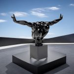Metal Diving Man Sculpture for Swimming Pool