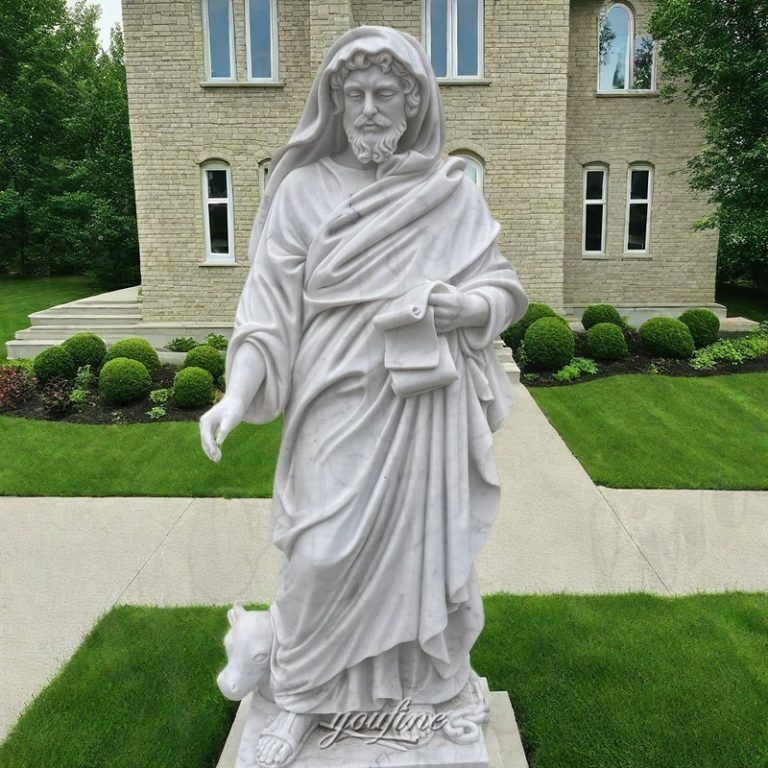 Life Size Marble Saint Luke Statue - YouFine Sculpture