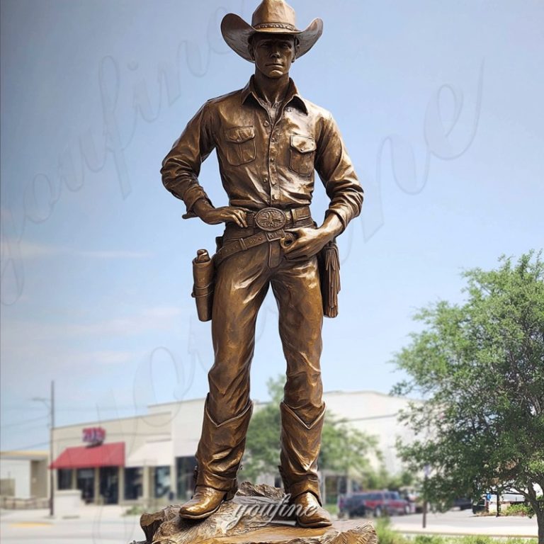 Custom Life Size Bronze Cowboy Sculpture