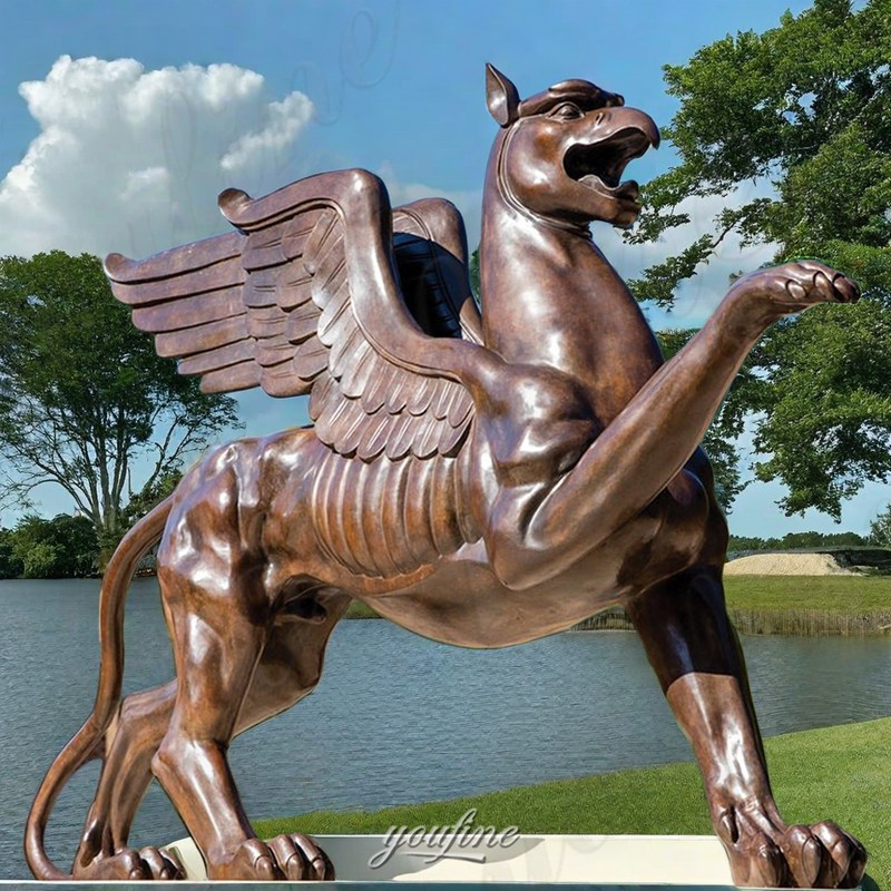Large Royal Bronze Griffin Statue YouFine Sculpture