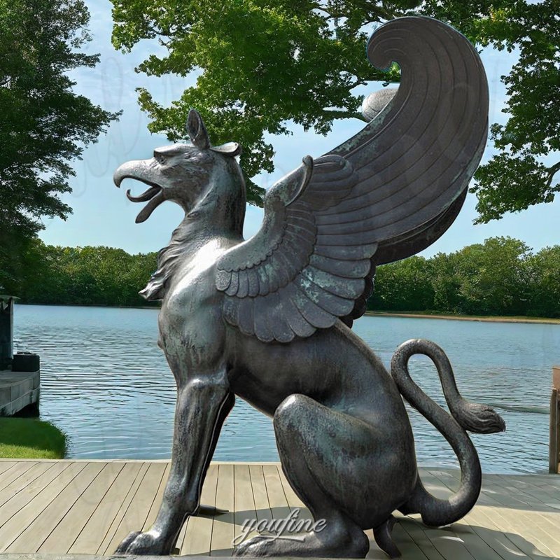 Large Royal Bronze Griffin Statue YouFine Sculpture