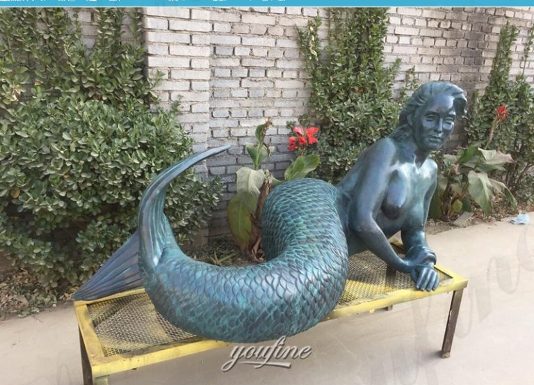 Bronze Large Mermaid Garden Statue - YouFine Sculpture