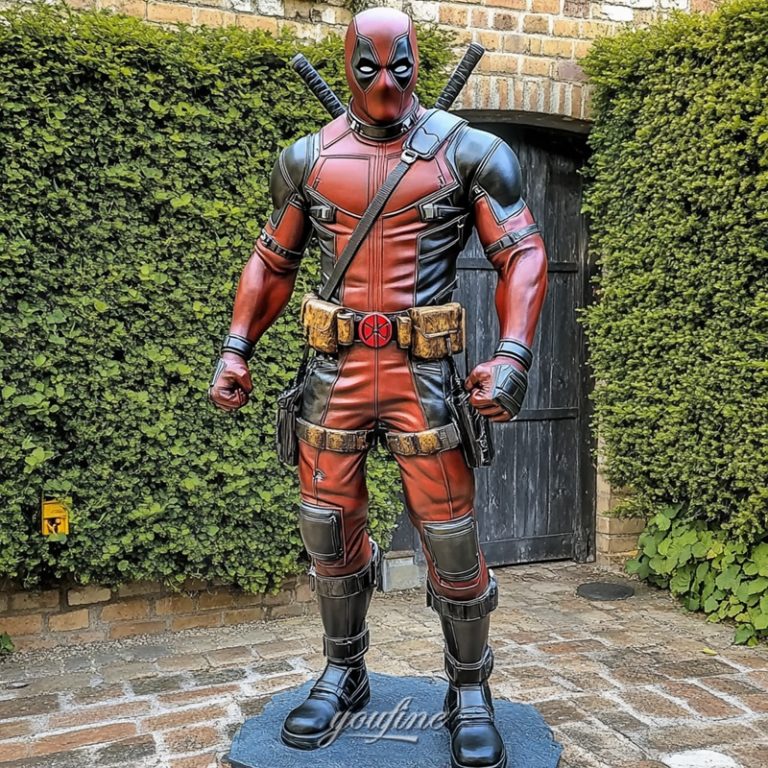 Bronze Life Size Deadpool Statue for Sale