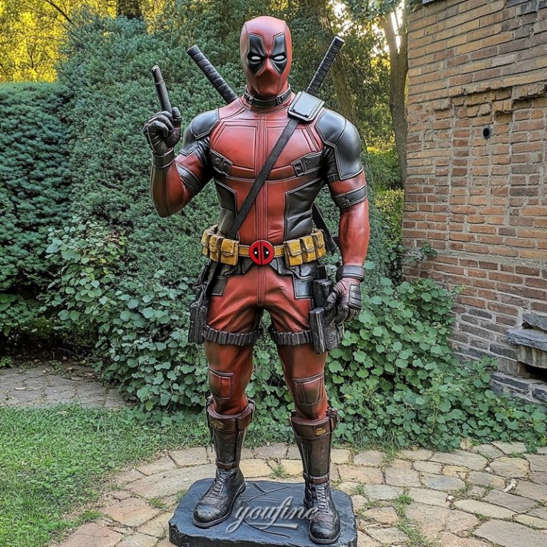 Bronze Life Size Deadpool Statue for Sale