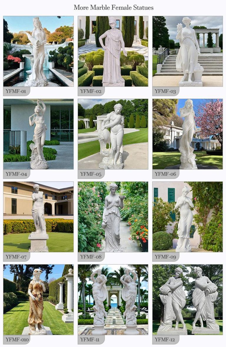 Marble Greek Goddess Eos Statue