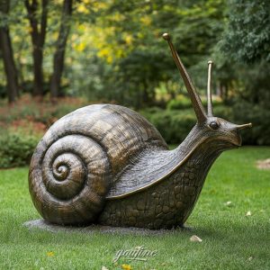 Bronze Large Garden Snail Statue