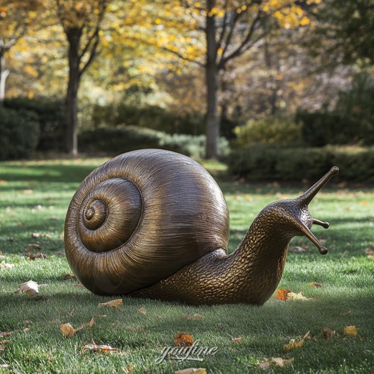Bronze Large Garden Snail Statue