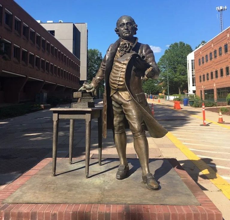 Bronze George Mason University Statue