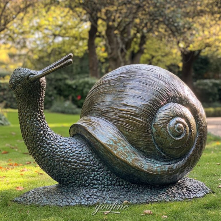 Bronze Large Garden Snail Statue