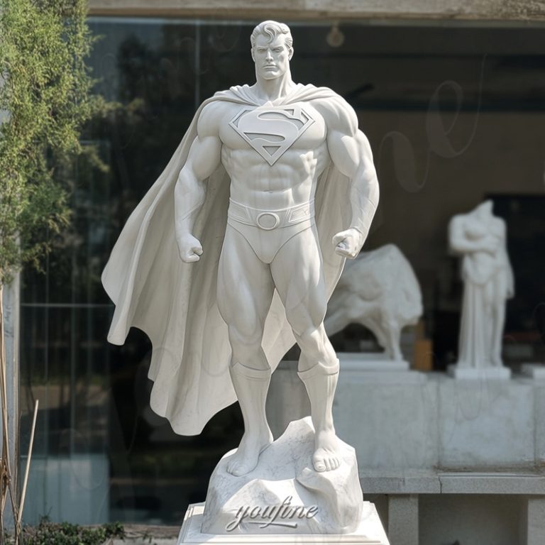 Marble Life Size Superman Statue for Sale