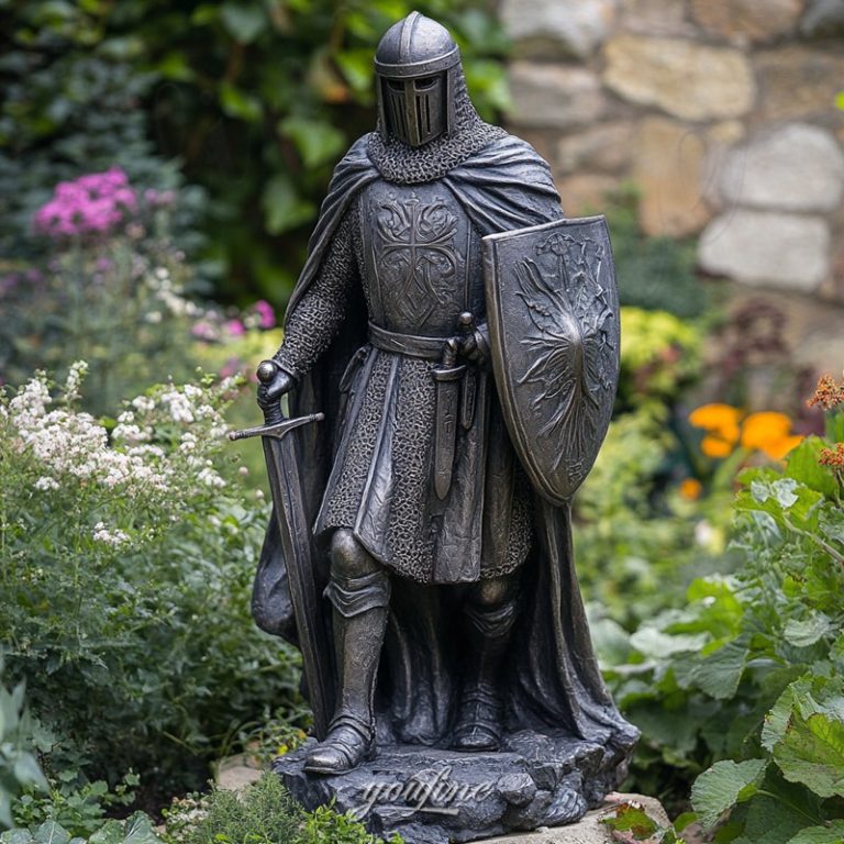 Bronze Knights Templar Statue for Sale