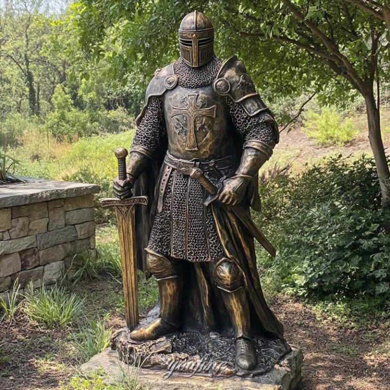 Bronze Knights Templar Statue for Sale