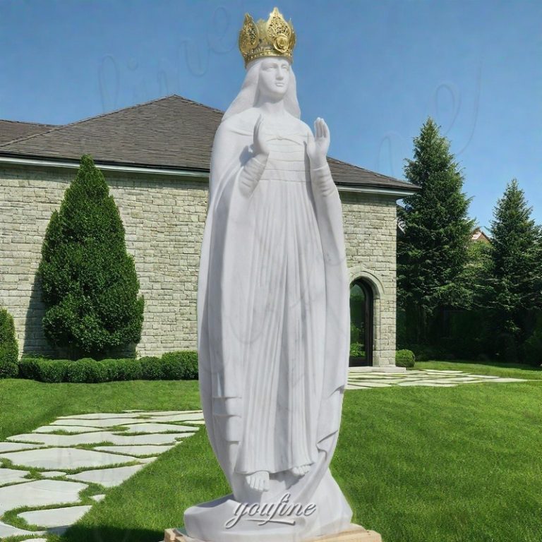 Marble Our Lady of Knock Statue