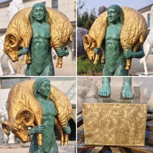 Bronze Jason and the Golden Fleece Sculpture