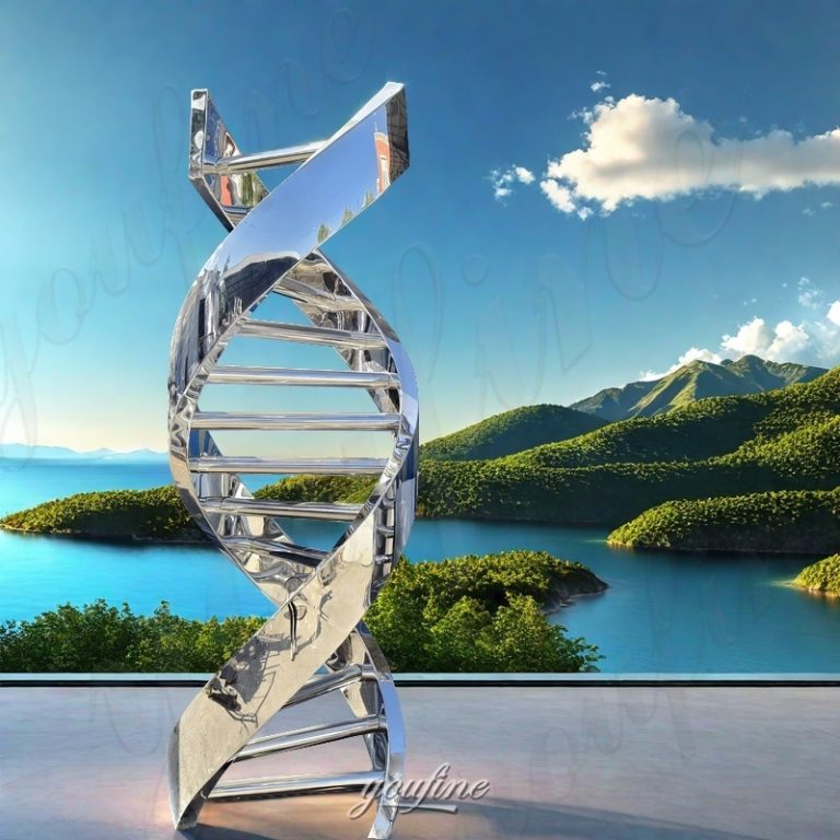Large Stainless Steel DNA Sculpture