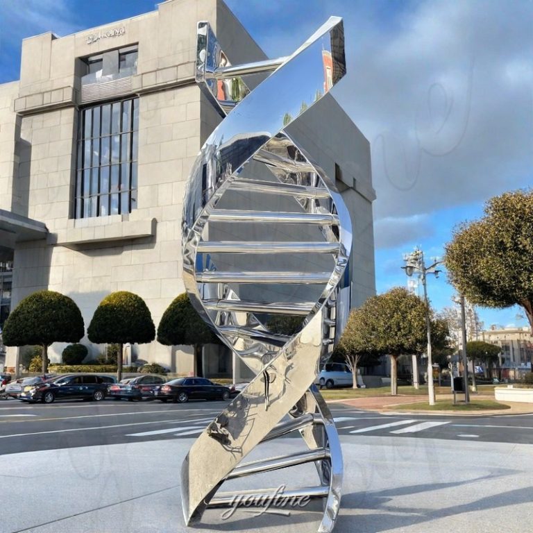Large Stainless Steel DNA Sculpture