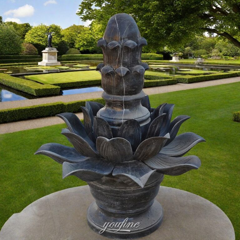 Marble Lotus Flower Water Fountain
