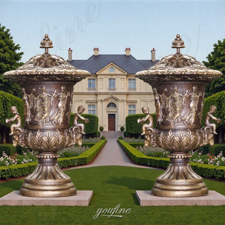 Large Bronze Planters for Outdoors