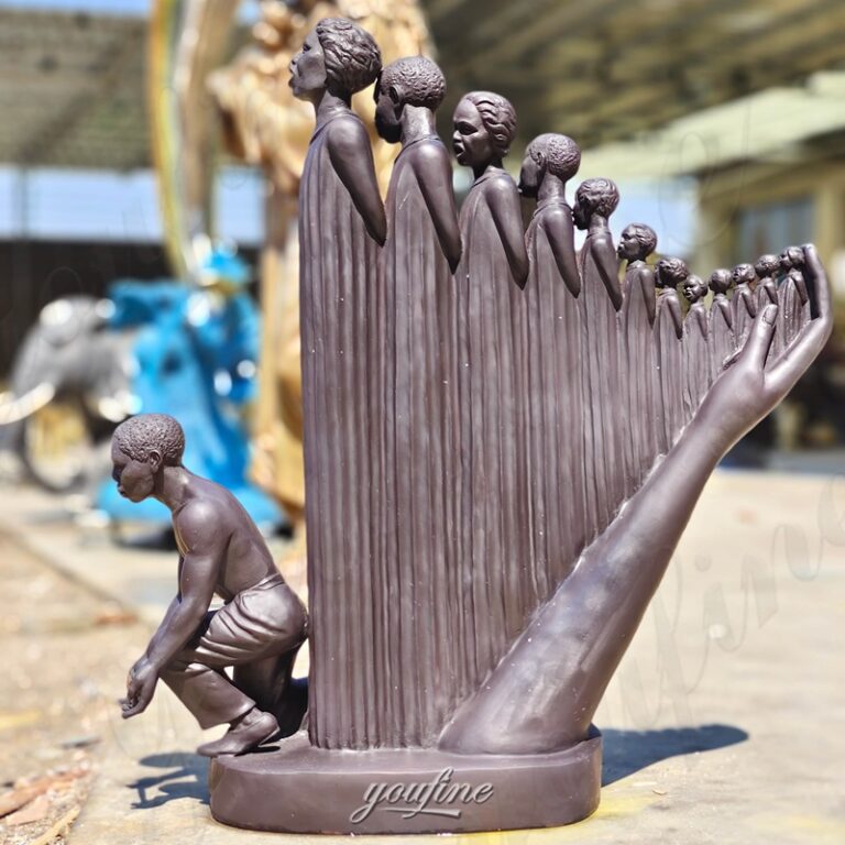 Bronze Lift Every Voice and Sing Sculpture
