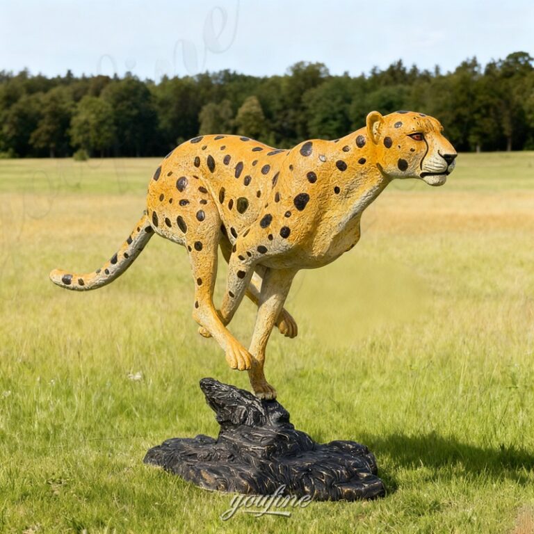 Bronze Life Size Leopard Statue