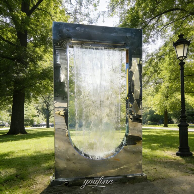 Metal Rectangular Picture Frame Water Fountain